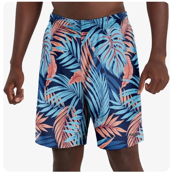 Speedo | Swim | Speedo Hydro Volley Swim Shorts Blue Orange Tropical ...